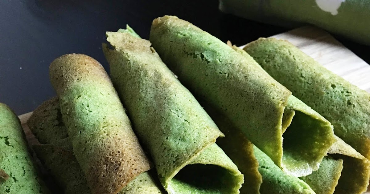 Matcha Cigarette Cookies