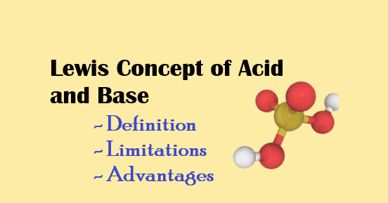 Lewis Concept of Acid and Base: Limitations and Advantages
