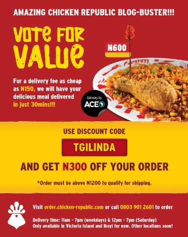 You can now order online from Chicken Republic