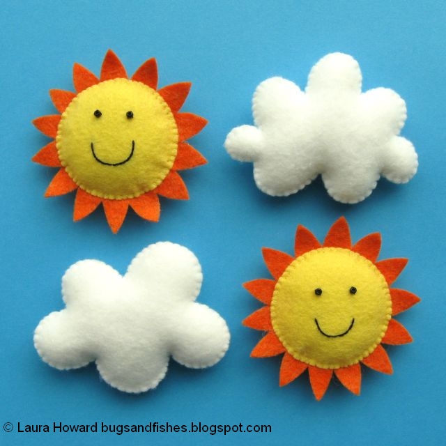 Bugs and Fishes by Lupin: Felt Weather Mobile Tutorial: Sew a Cute Felt ...