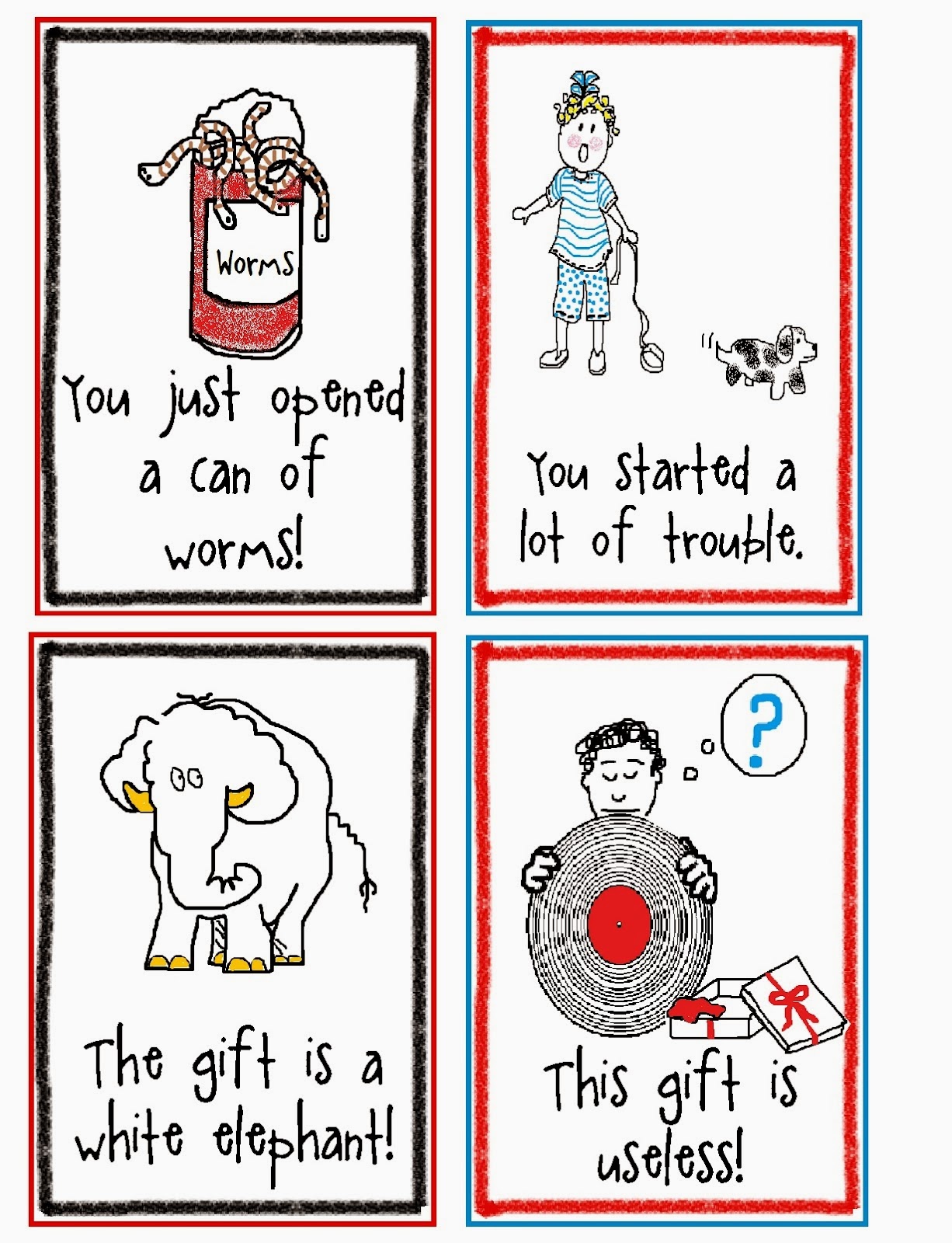 Free English Activities Idioms Flashcards free-english-activities-idioms-flashcards