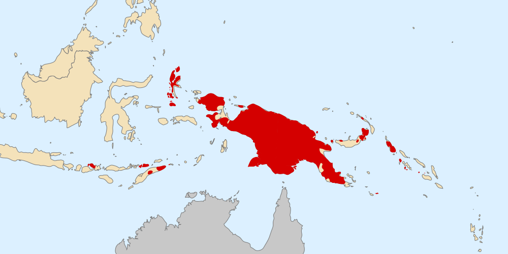 THE POLYNESIAN TIMES: PAPUA NEW GUINEA / AUSTRONESIA / MAP: Papuans and ...