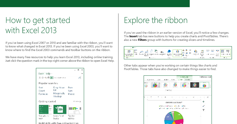 Excel 2013 Quick Start free PDF - KING OF EXCEL