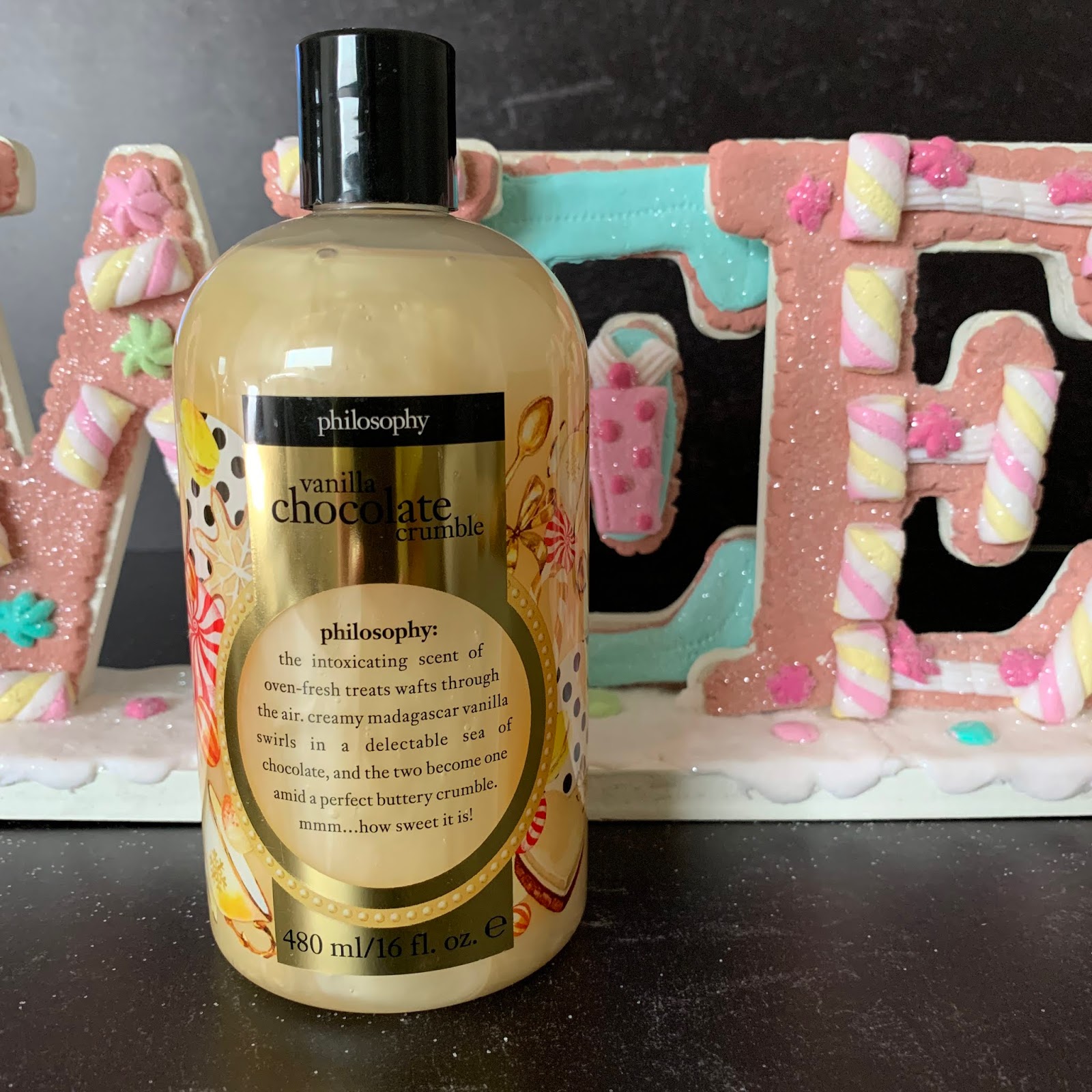 Philosophy Pink Chocolate Macaroon, Vanilla Chocolate Crumble, Candy ...