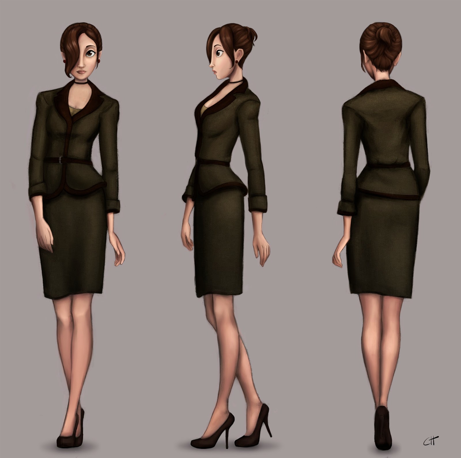 Cristina Hernández Blog: Eva, Model Sheet "El ladrón de caras"