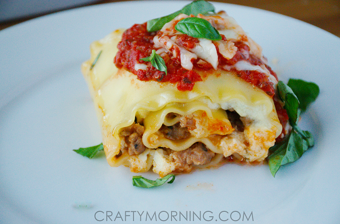 Amazing World 3 Cheese Sausage Lasagna Roll Ups Recipe