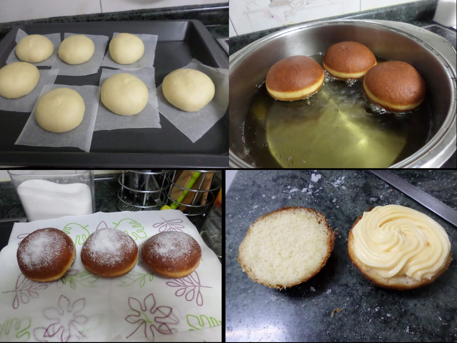 Mi pastelería: Bombas rellenas de crema pastelera