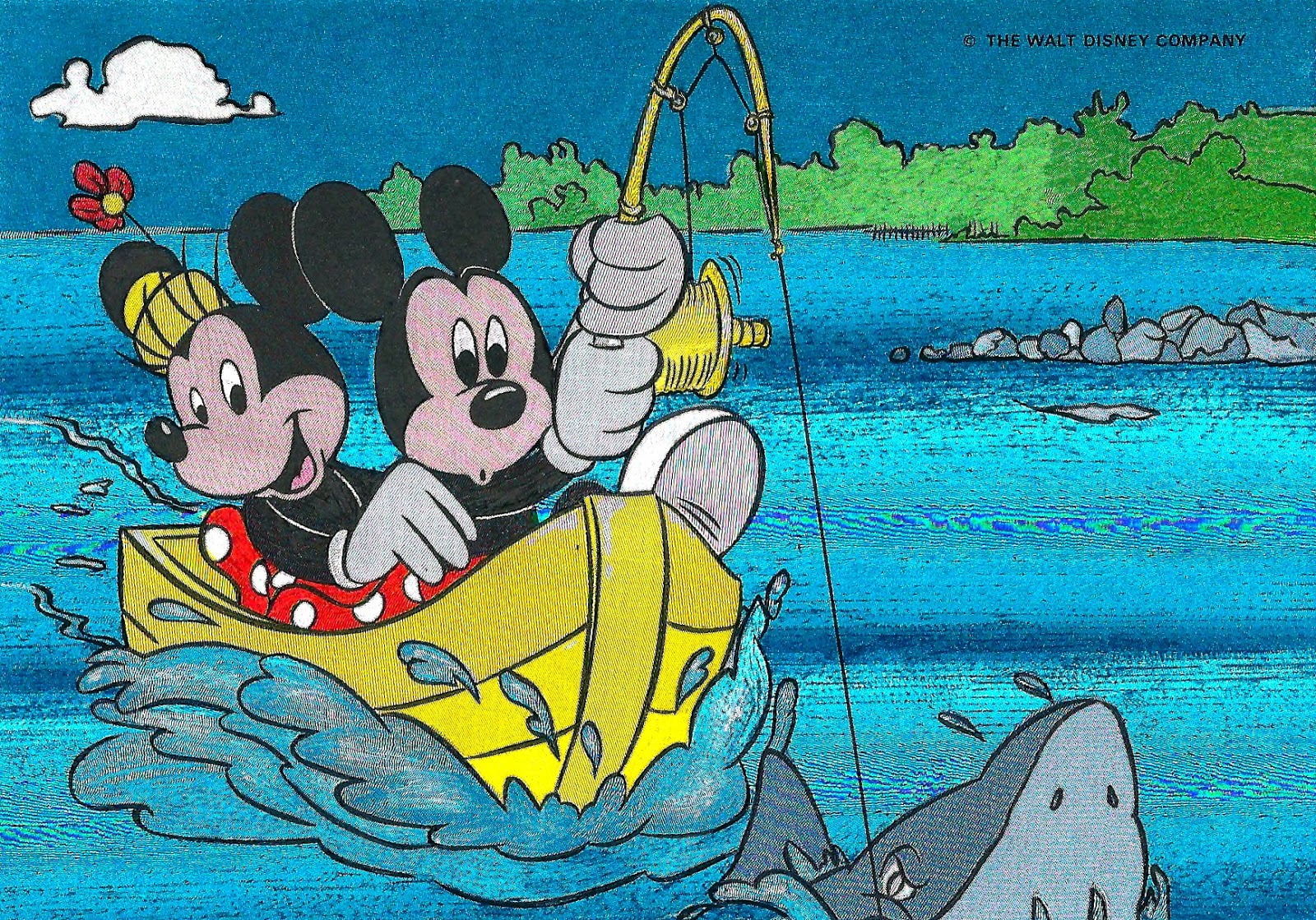 My Favorite Disney Postcards: Metallic Mickey Mouse and Minnie Mouse ...
