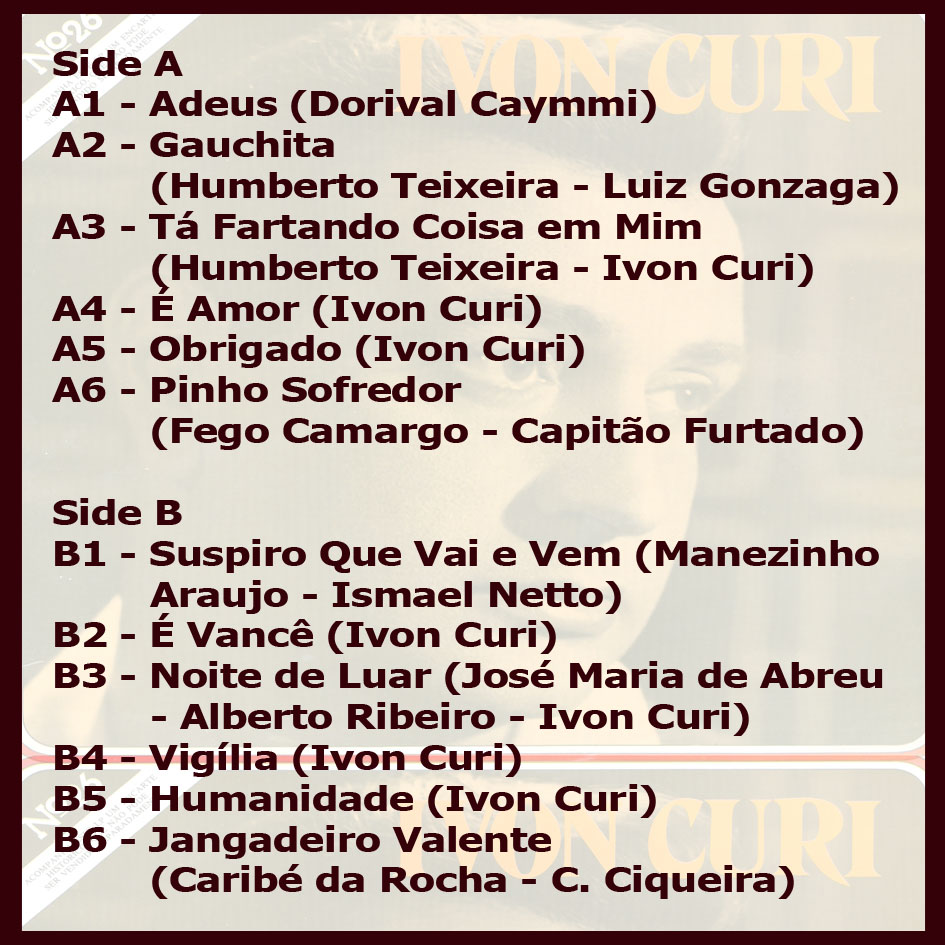 Musicas de Ontem: Ivon Curi
