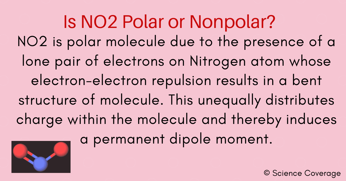 Is NO2 Polar or Nonpolar? [Brief Explanation in simple terms]