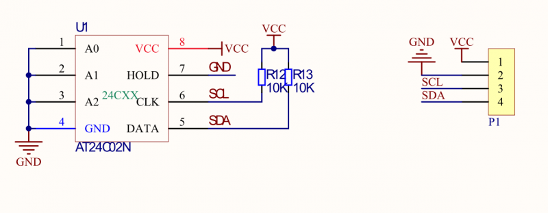 AT24C256 (256Kb) EEPROM Data Module (I2C Bus)