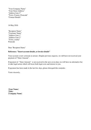 Debt Collection Letter Template Resume Letter Debt Collection Letter Template Resume Letter