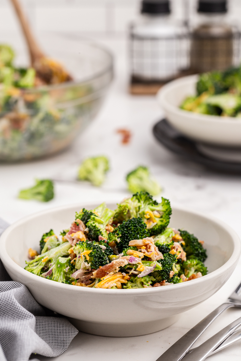 Loaded Broccoli Salad (Low Carb) - Bobbi's Kozy Kitchen