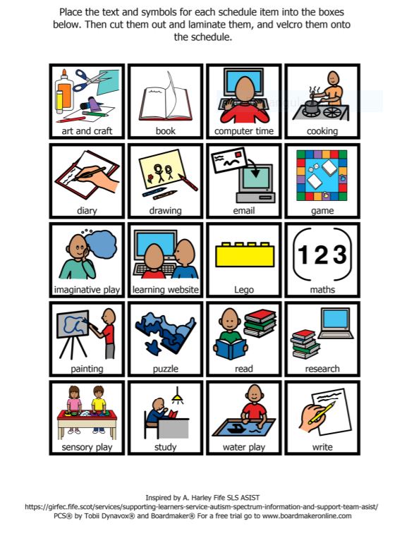 Tek-Ninja: Free supports using Picture Communication Symbols (PCS®)