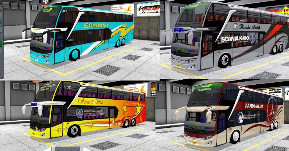 Livery Pack JB3+ SDD AldovaDewa Bussid - MASADI.ID