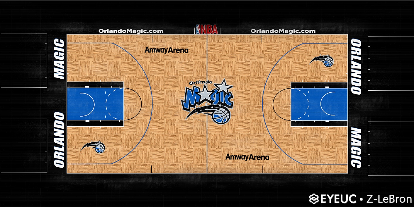 Orlando Magic Court 2009 Dual Version By Z-Lebron [FOR 2K20]