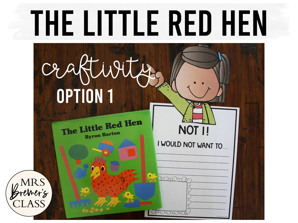 The Little Red Hen | Book Activities and Craftivity | Mrs. Bremer's Class