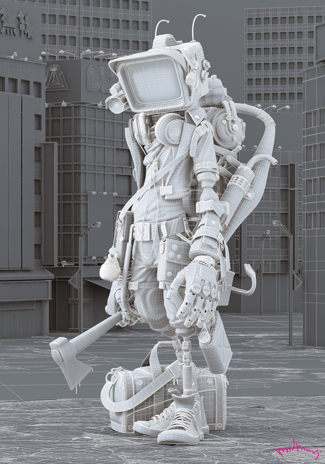 155 Best 3D/ Wireframe/ Characters images in 2019 | Wireframe, 3d ...