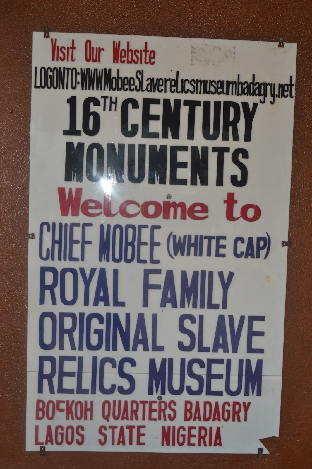 Photowalk in Badagry: Chief Mobee Royal Family Original Slave Relic ...