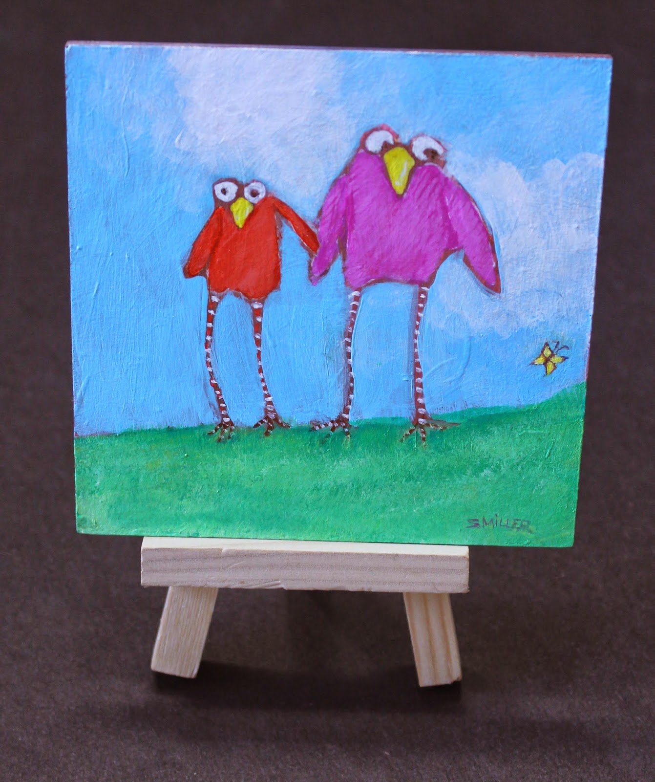 SUSAN MILLER ART: Funky Birds