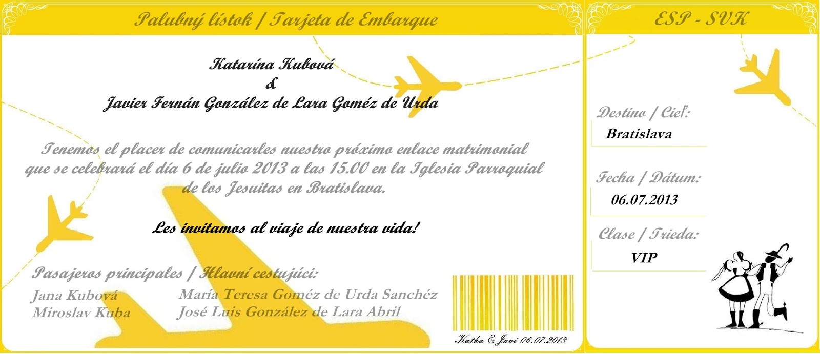 Boda de Katy y Javi en Eslovaquia