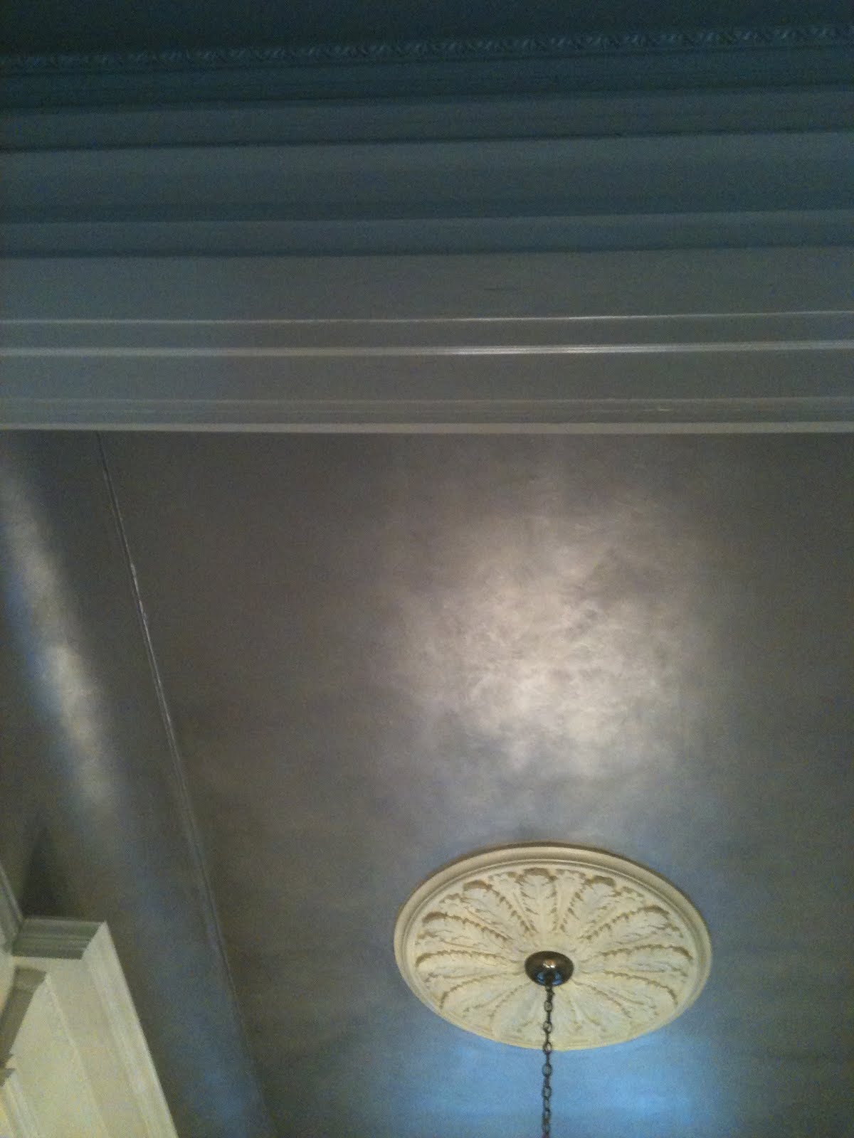 inspired. paint. repeat.: In progress: Silver ceiling