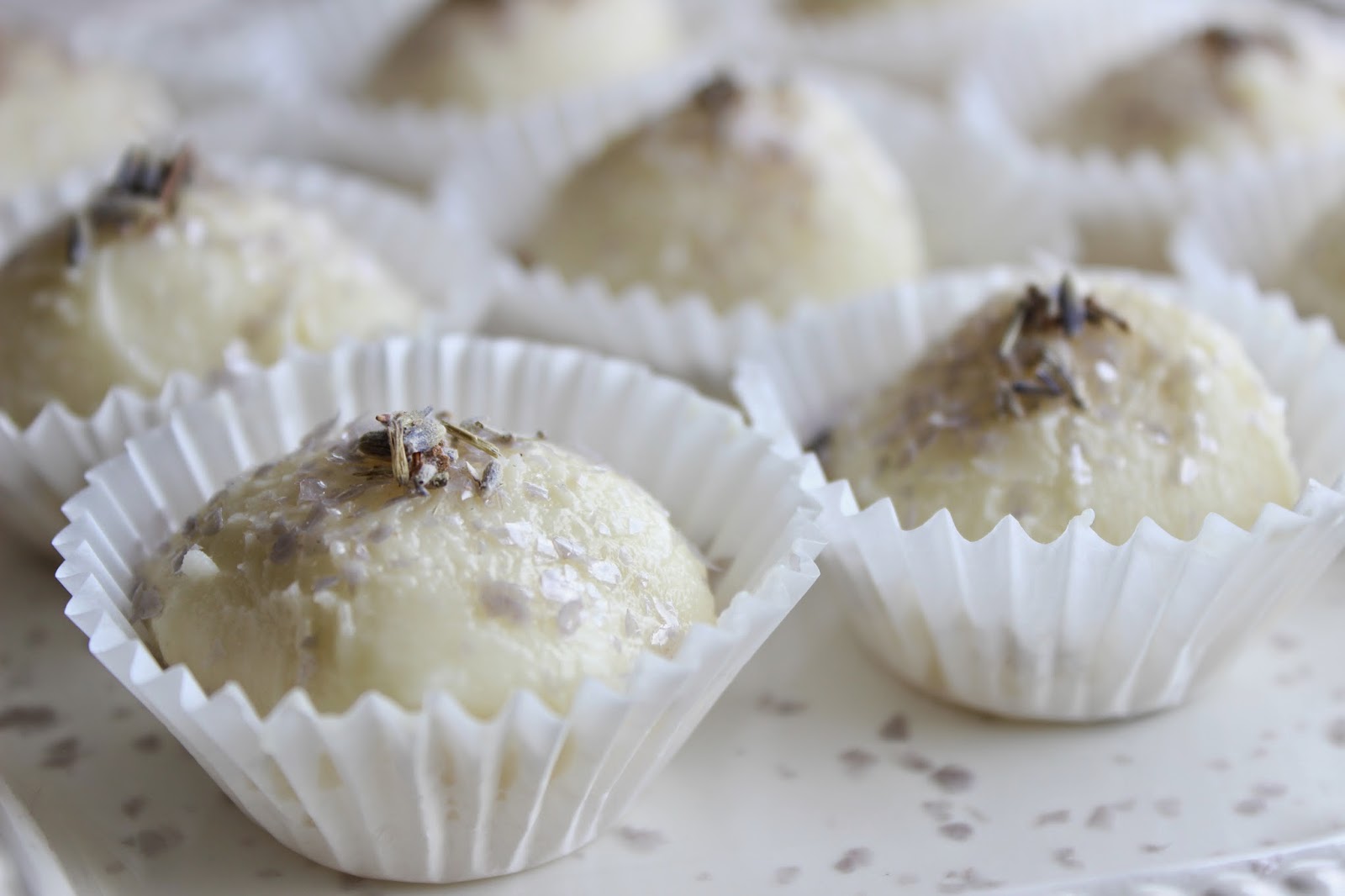 Lemon & Lavender White Chocolate Truffles » coco bassey