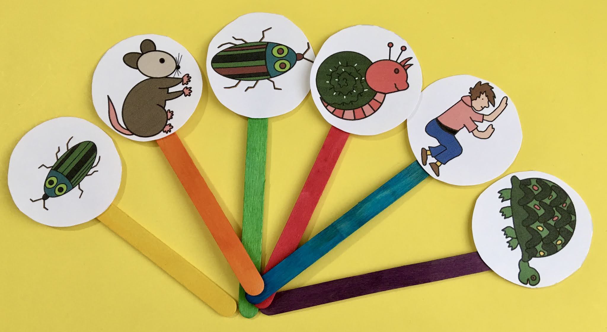 THE VERY CLUMSY CLICK BEETLE AND STUDENT PUPPET STICKS ~ Book Units by Lynn