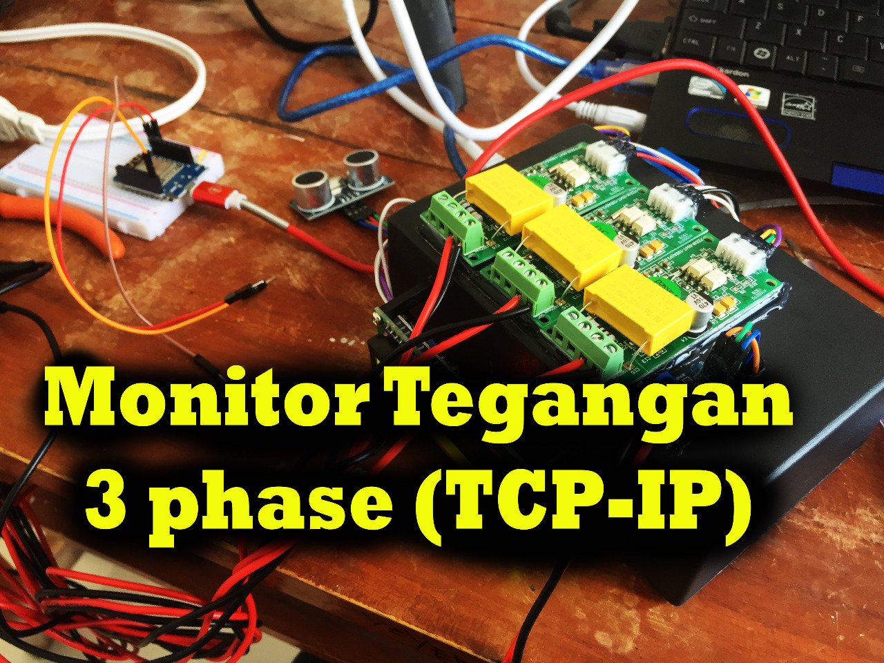 .: Monitoring Tegangan 3 fasa (3-phase Voltage monitoring) Sensor PZEM ...