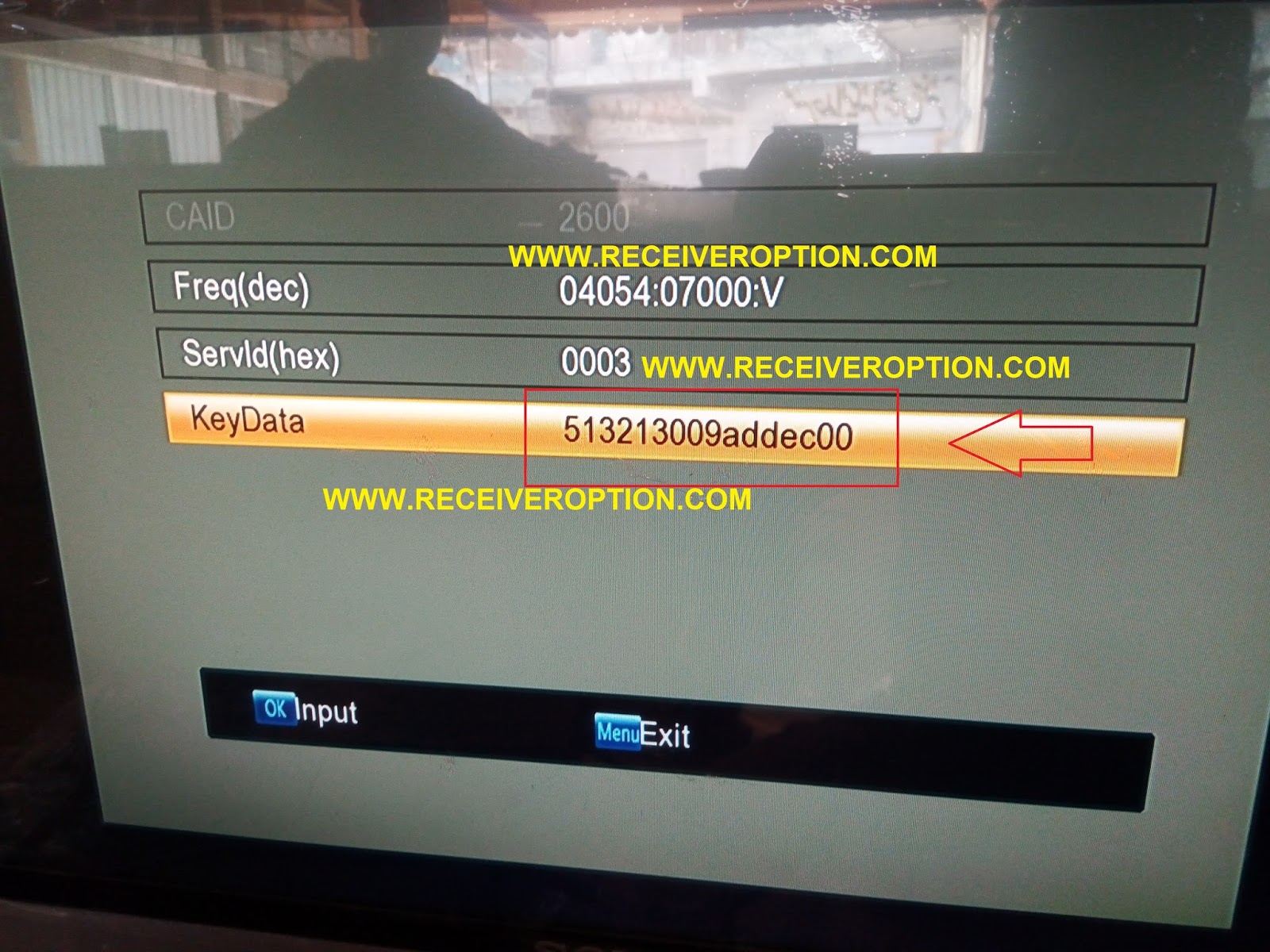 How to enter biss key - igolasopa