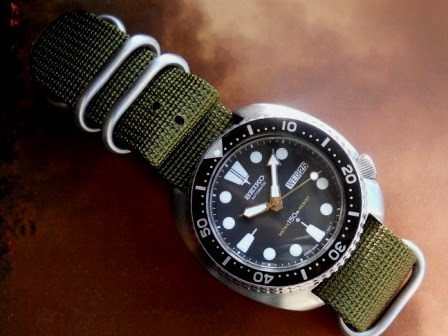 jamlama: 673. SEIKO TURTLE + 22mm NATO NYLON STRAP (SOLD)
