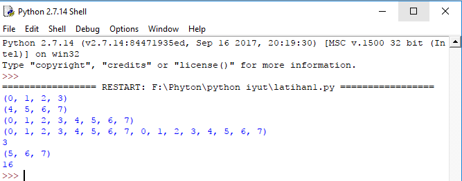 TUPLE DAN DICTIONARY
