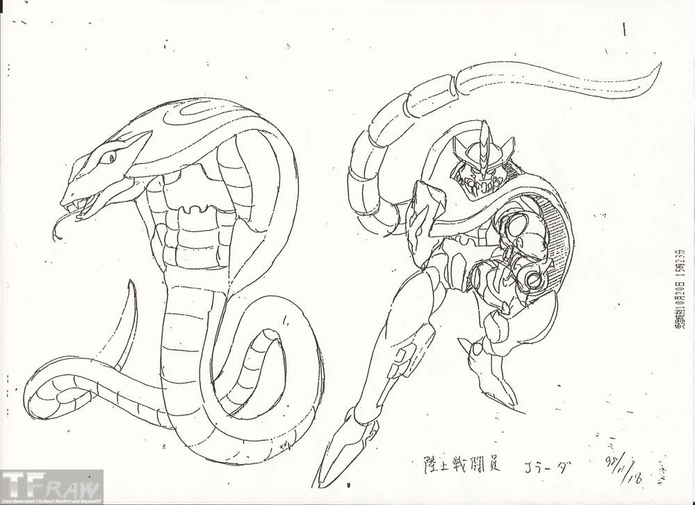 Beast Wars Neo Model Sheets