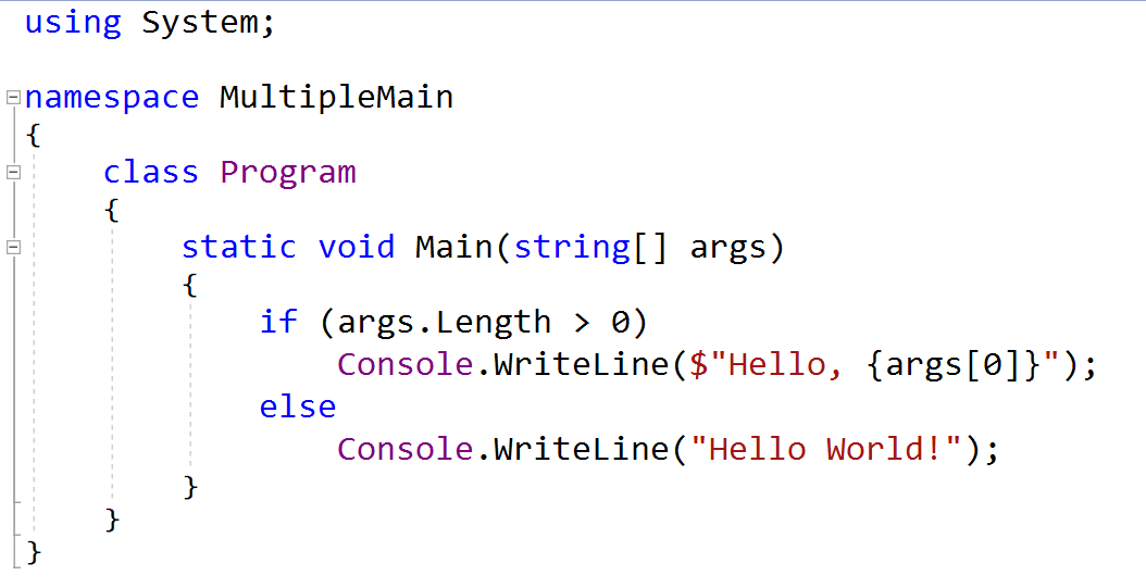 Jeremy Bytes: Misusing C#: Multiple Main() Methods