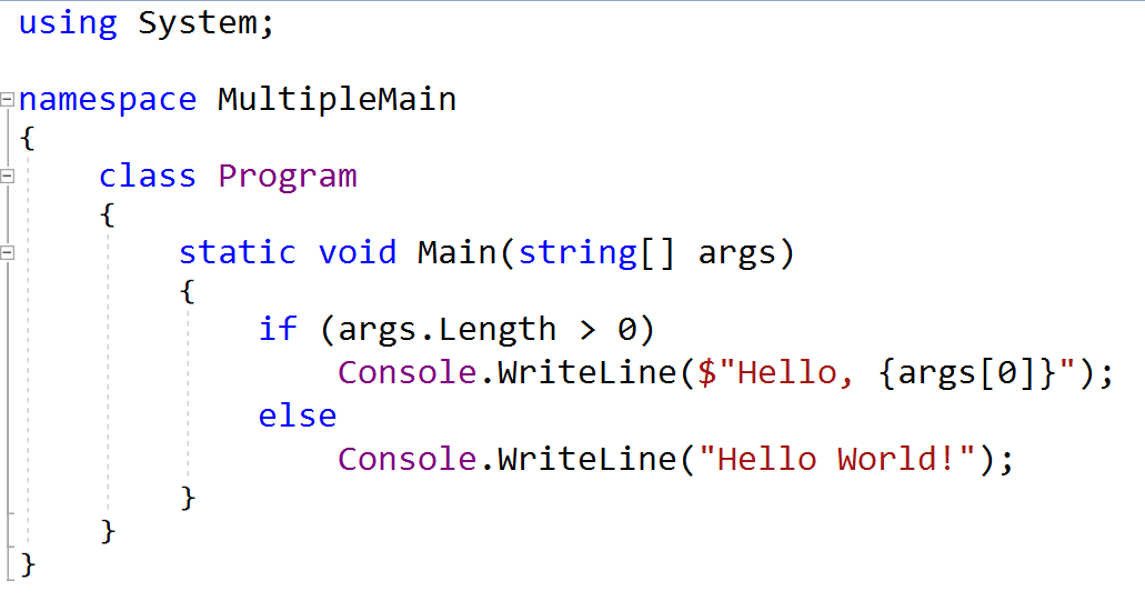 Jeremy Bytes Misusing C Multiple Main Methods