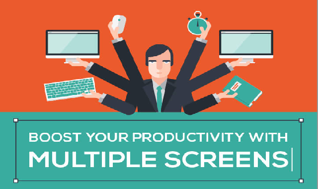 Increase efficiency by using multiple screens at a time #infographic ...
