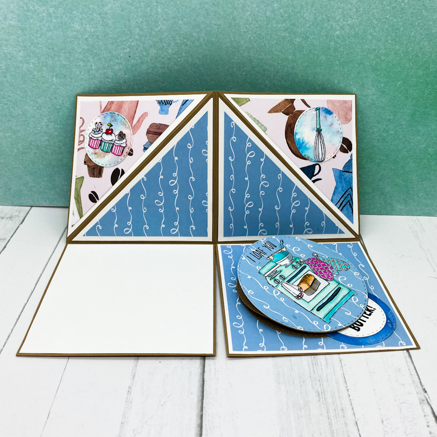 Art Impressions Blog: I Loaf You! Triangle Pop-Up Card by Janet Axtman