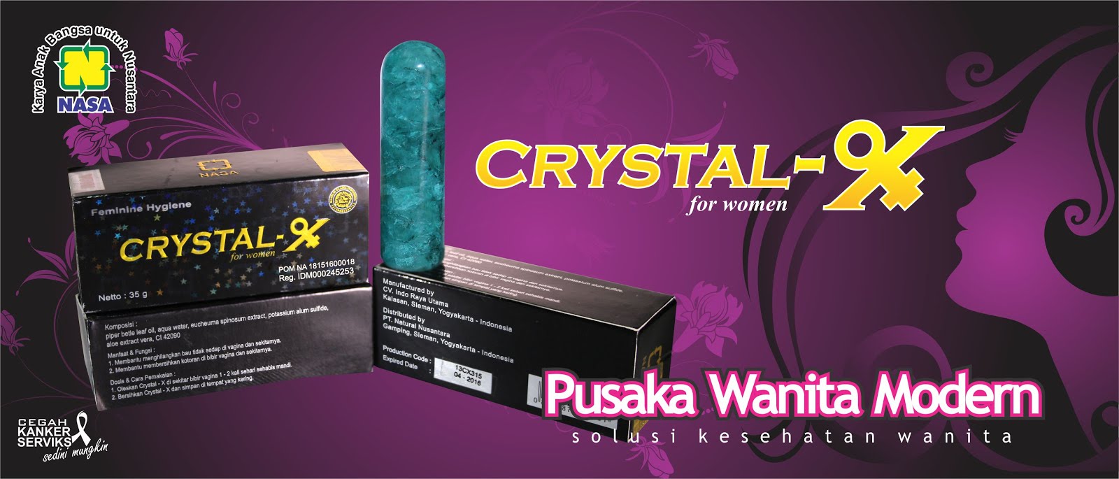 CRYSTAL-X NASA: REVISI KEMASAN CRYSTAL-X DENGAN KODE QR