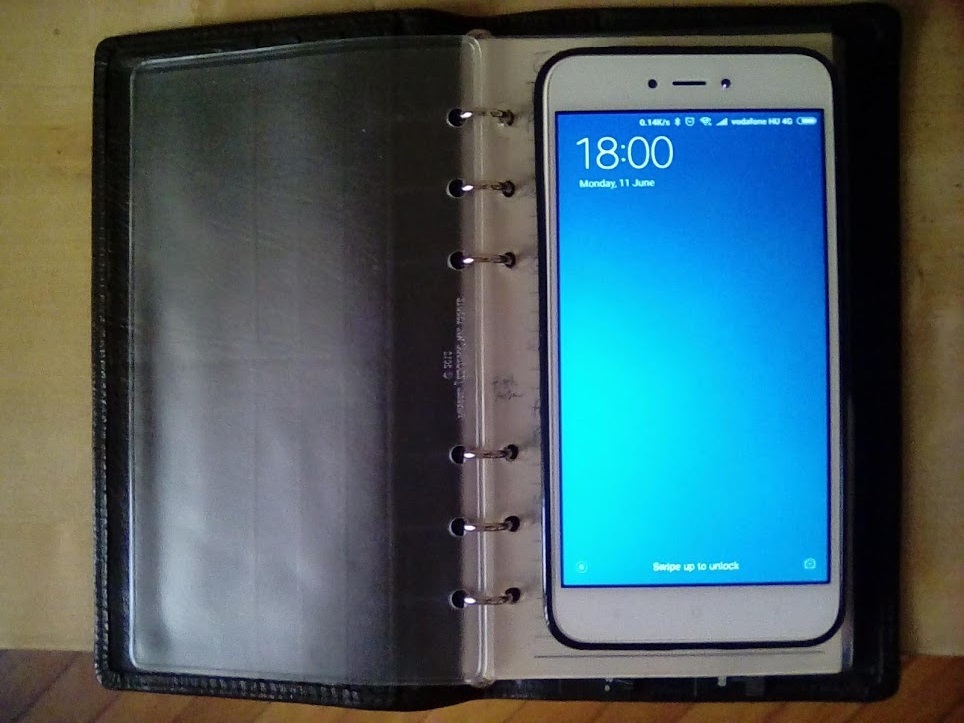 Philofaxy: Guest Post - Filofax Slimline modded with a mobile phone ...