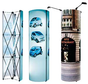 Circular Tower Pop up Banners from EasyDisplay.co.uk