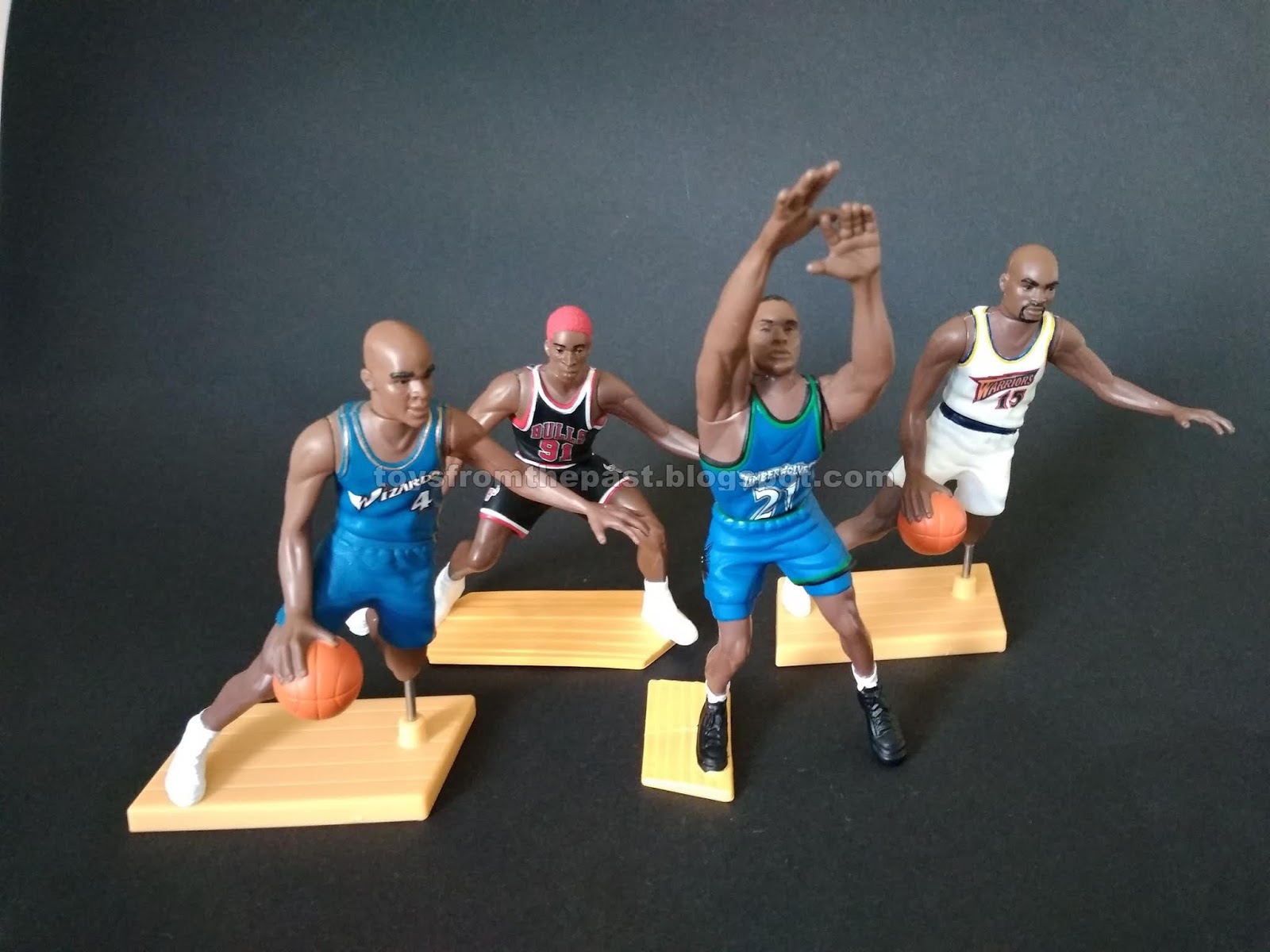 Toys from the Past: #949 STARTING LINEUP – 4 NBA PLAYERS (1997 and 1998)