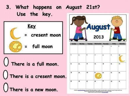 Lessons by Molly: Free Teaching Resource-August Calendar -Smart ...