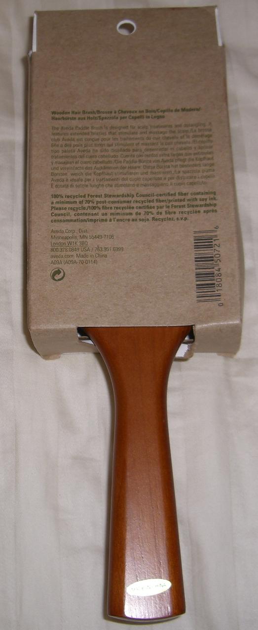 Blushed Wombat...: Aveda Paddle Brush (Wooden Hair Brush) review