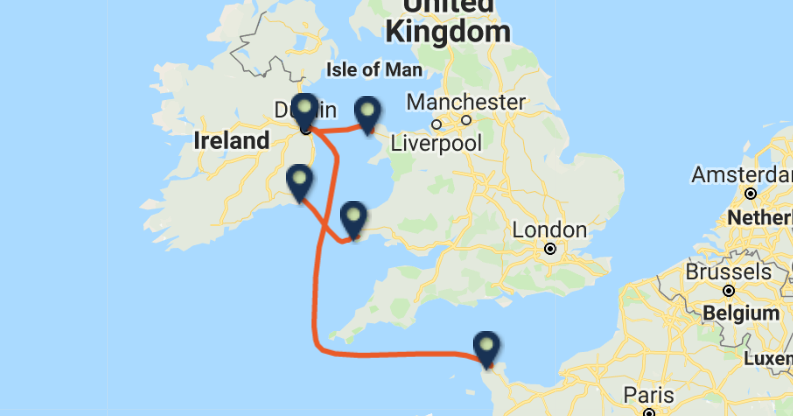 Ferry Tracker: IRISH FERRIES Tracking