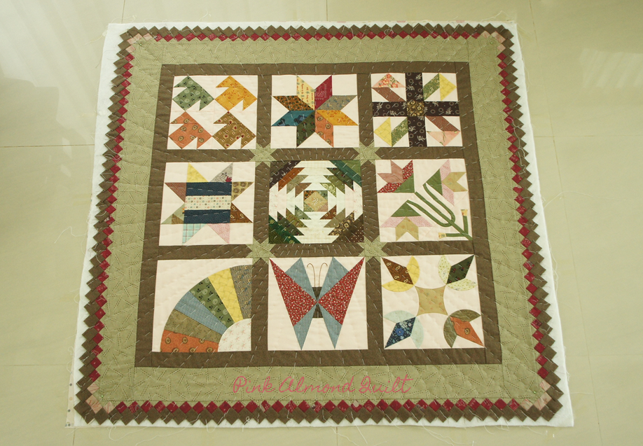 Pink Almond Quilt: Spice up Quilt Border with Seminole Patchwork