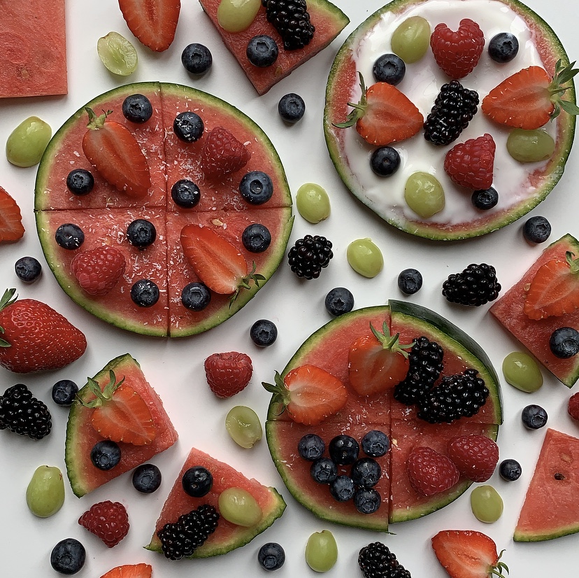 Kids Fruity Watermelon Pizza - All About Kids