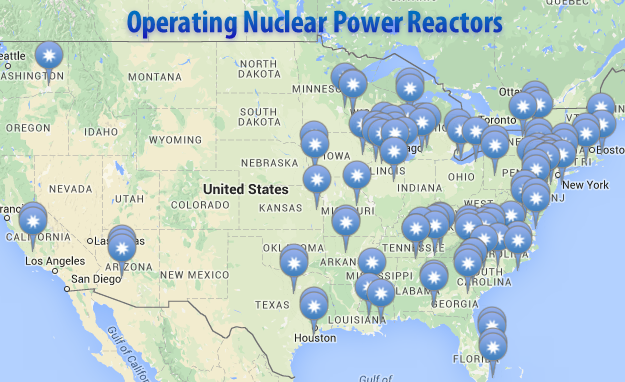 Nuclear Waste Concerns: Nuclear Regulatory Commission Maps
