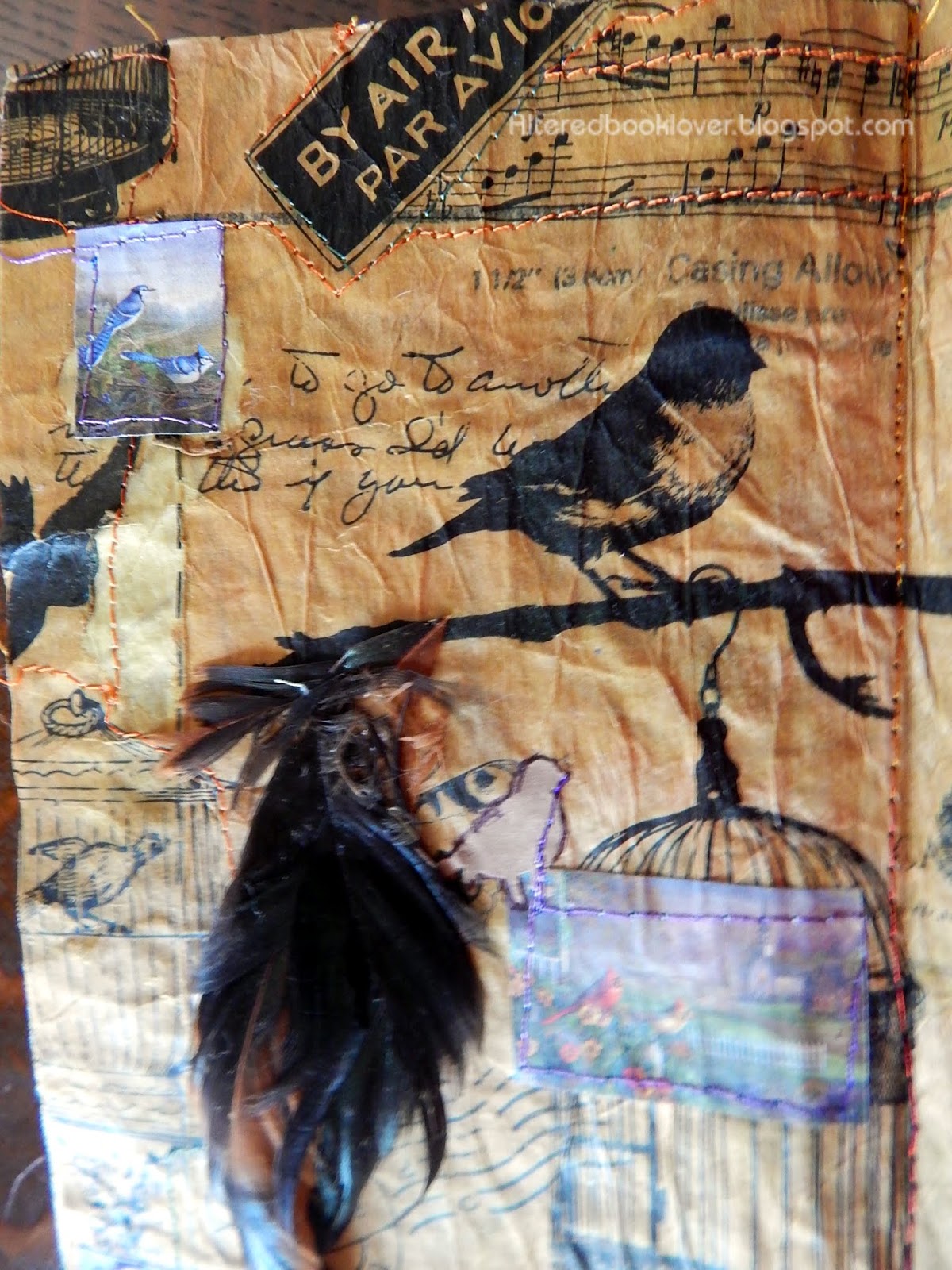 Altered Book Lover: This book is for the BIRDS, part 2
