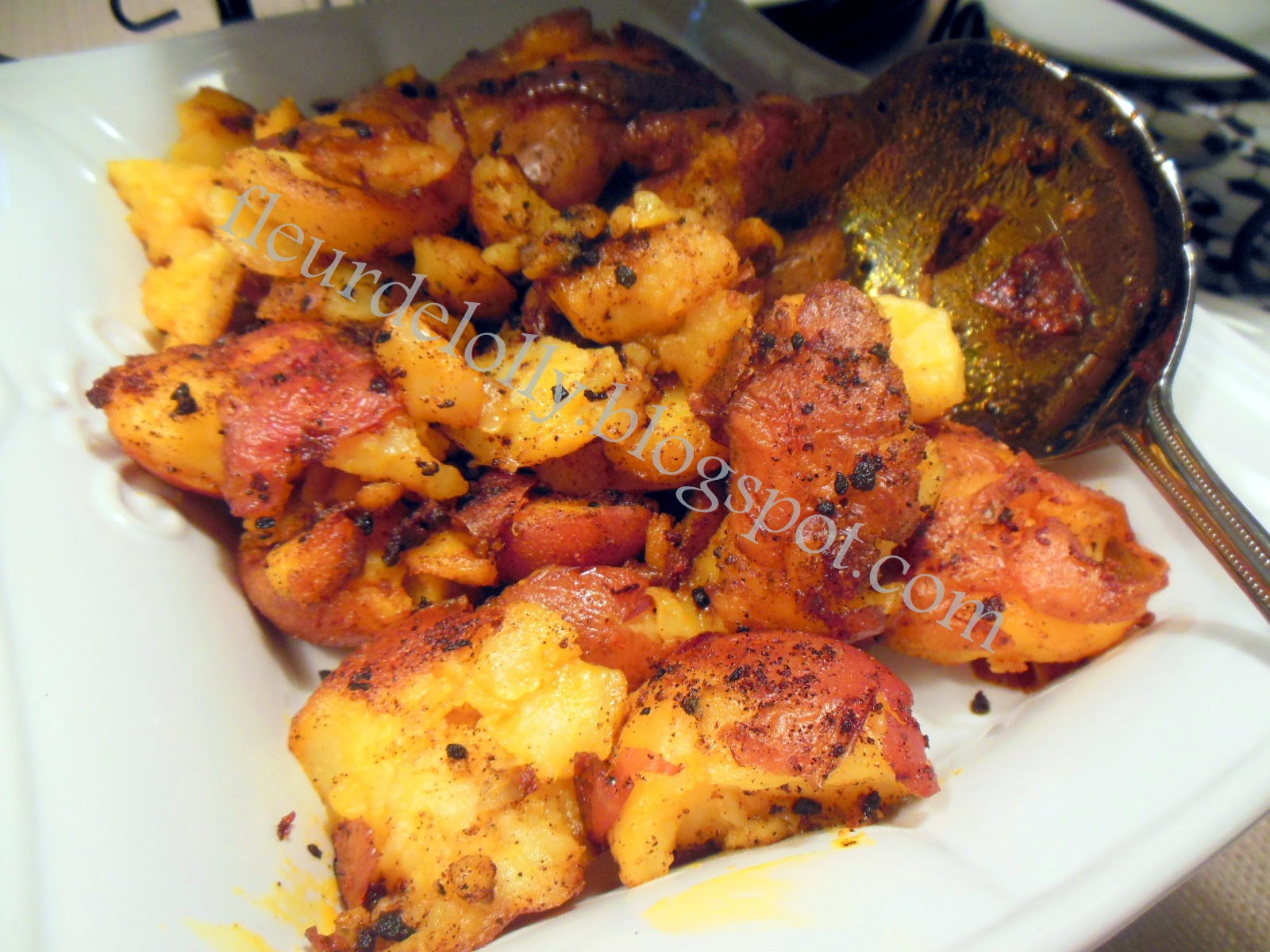 Fleur de Lolly: Cracked Potatoes with Garlic and Citrus