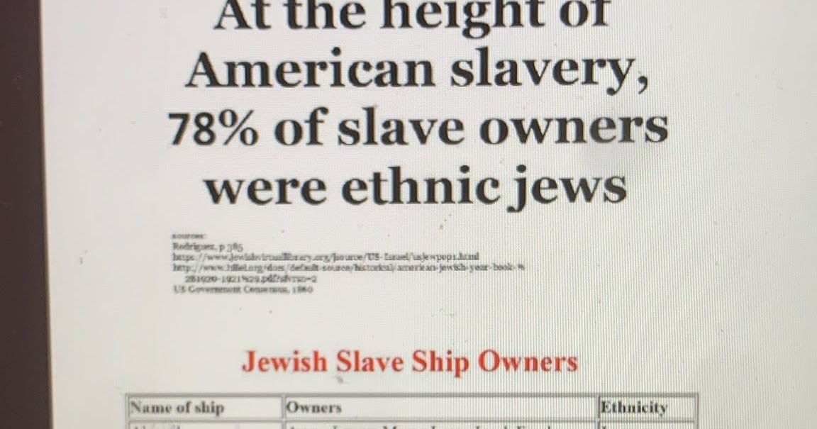 The Learning Diary : Jewish Slave Traders